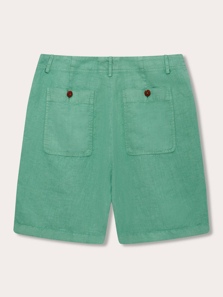 Men's Riviera Green Burrow Linen Shorts – LOVE BRAND & Co.